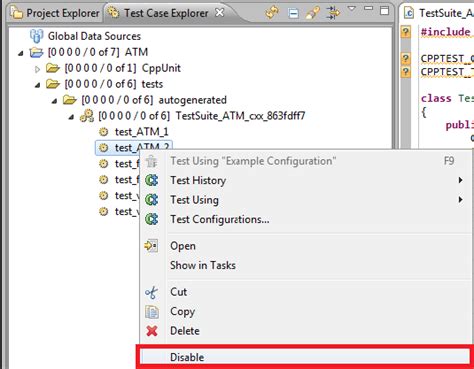 Exercise 2 Using The Test Case Explorer Parasoft Ctest 1032 Eclipse Parasoft