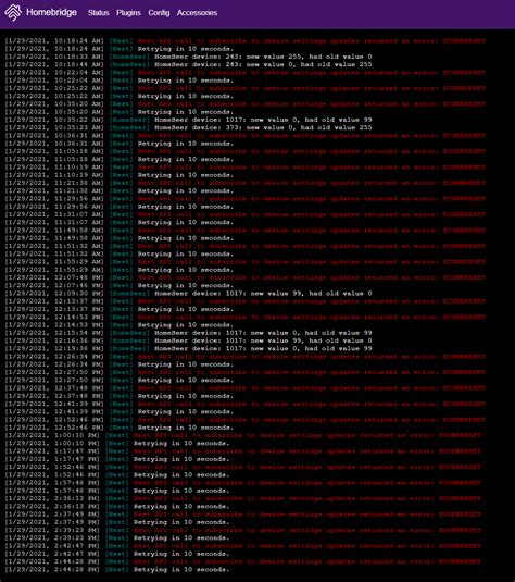 Random Econnreset Messages Issue Chrisjshull Homebridge Nest Github