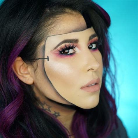 Halloween Half Face Makeup