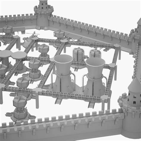 공상 과학 도시 세트 3d 모델 129 Max Fbx Obj Free3d