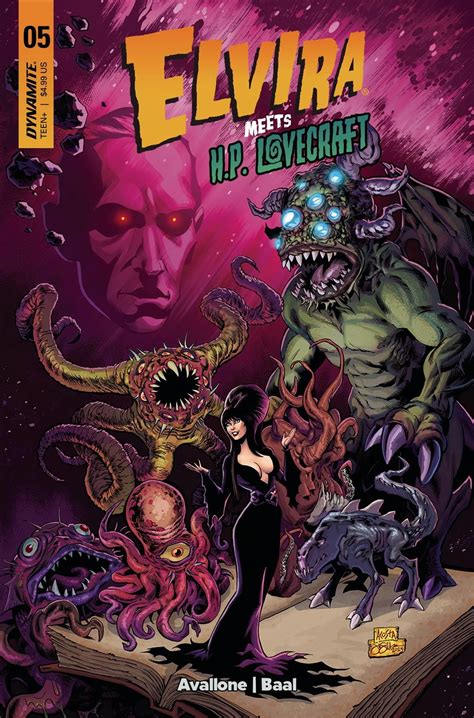 Elvira Meets Hp Lovecraft 5 Cvr A Acosta Dynamite Comic Book