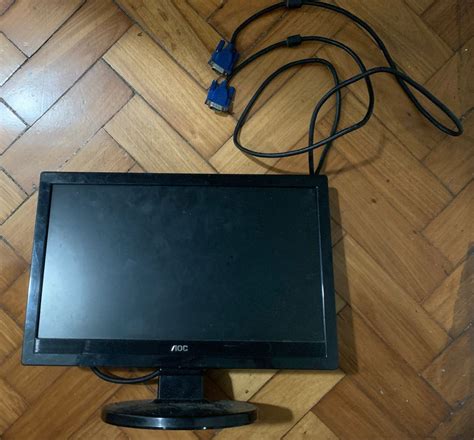 Monitor Aoc Lcd Modelo 1619 Swa C Som Computador Desktop Aoc Usado 62248214 Enjoei