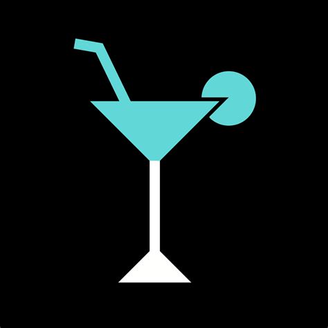 Cocktail Glass Vector Icon 17467623 Vector Art At Vecteezy
