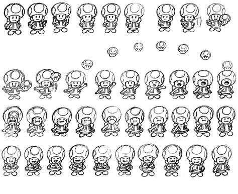 Sprite Sheet Toadette Uses Mushroom By Jaberandcamgar On Deviantart