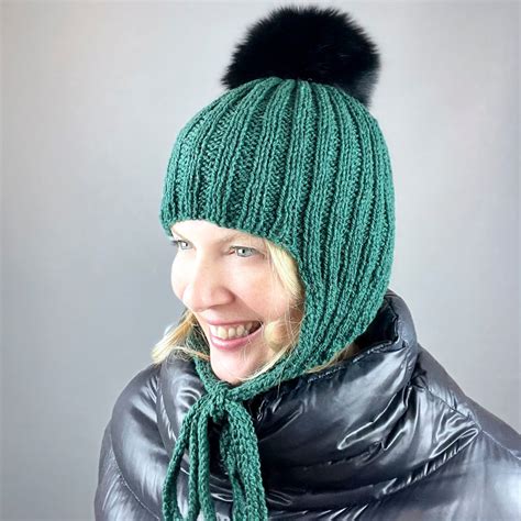 The Cozy Earflap Hat Knitting Kit Queensland Kathmandu Dk And Knitting