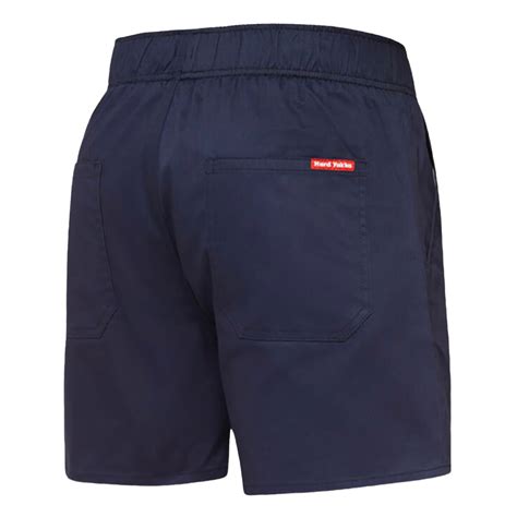 Hard Yakka Elastic Waist Cotton Drill Shorts Badger Workwear