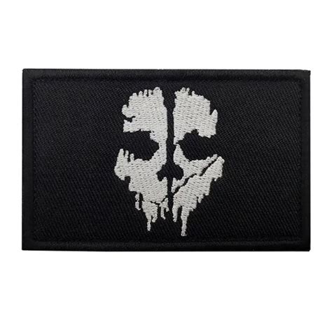 Ghost Embroidery Velcro Backed Morale Patch Morale Patches Australia
