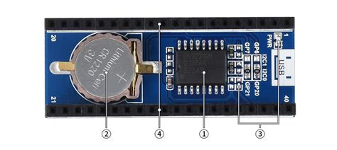 raspberry pi pico rtc module onboard ds3231 chip