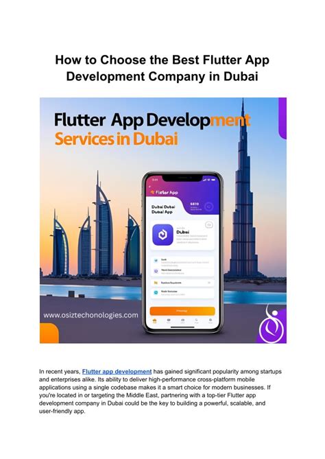PPT - How to Choose the Best Flutter App Development Company in Dubai ...