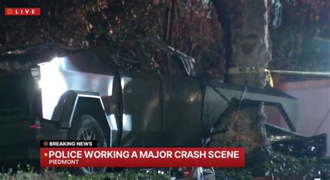 Three Dead After Tesla Cybertruck Smashed Into Tree And Caught On Fire As Vehicle Called 911