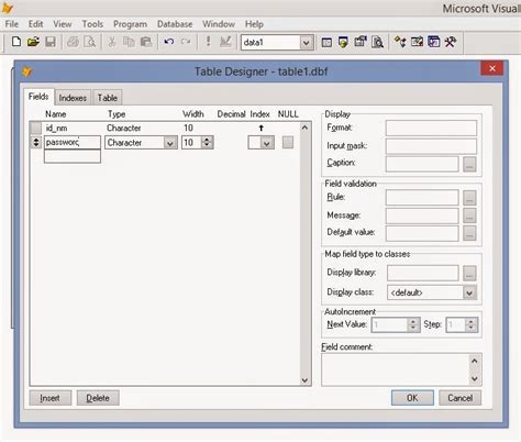cara membuat form login di foxpro