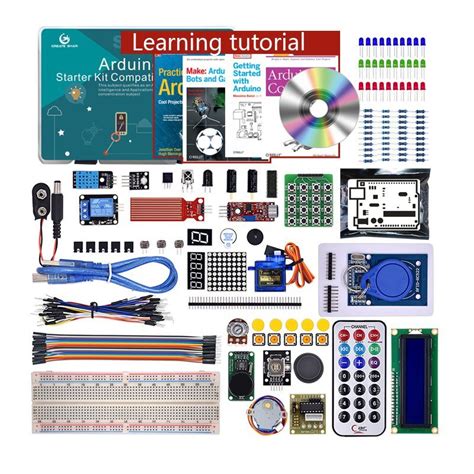 DIY Electronics Basic Starter Kit Breadboard Jumper Wires Resistors Buzzer For Arduino Mega256
