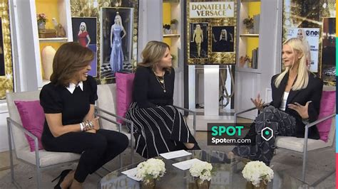 Versace Slash Laser Cut Straight Leg Jeans Worn By Zanna Roberts Rassi