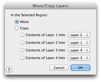 Move Copy Layers Dialog Box