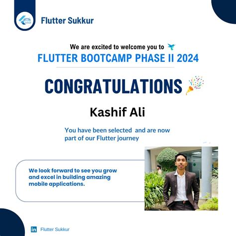 Kashif Zulifqar On Linkedin Flutter Flutterbootcamp Fluttersukkur