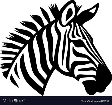 Zebra Minimalist And Simple Silhouette Vector Image