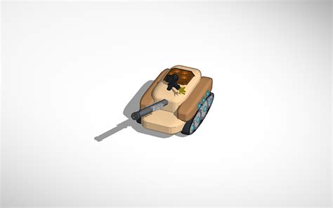 3d Design Camo Tank Moveable Tinkercad