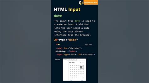 Howtomaketoolwebsite Fullstack Coding Computereducation Html Input Typedate Youtube
