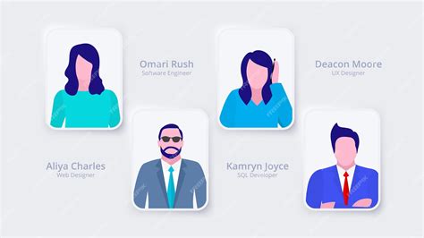 Premium Vector Neumorphism Template Of Our Business Team Skeuomorph