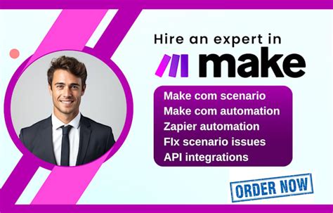 Setup Make Com Automation Make Com Scenario Made Com Make Com Api Integromat By Davidwalker01