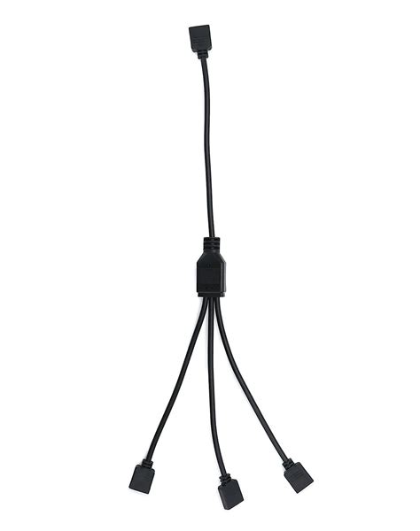 Argb Splitter Cable 5 V 3 Pin Argb Splitter 1 Bus To 3 Plugs 30 Cm For Cpu Cooler And 5 V