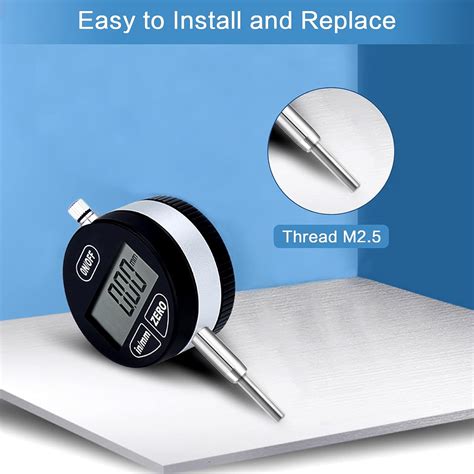 22 PCS Dial Indicator Pointed Tip Dial Gauge Tip Steel Test Indicator Contact Pointed Tip With A