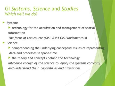 Gis Geographical Information System Fundamentals Ppt Databases