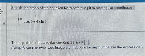 Solved Sketch The Graph Of The Equation By Transforming It Chegg