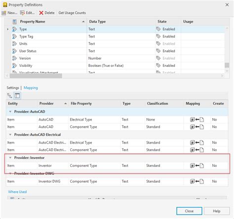 Inventor Bom Type Can Be Mapped To Vault Autodesk Community