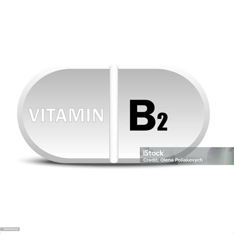 비타민 B2 흰색 아이콘입니다 비타민 방울 알약 캡슐 아이콘입니다 벡터 일러스트 레이 션입니다 주당순이익10 3차원 형태에 대한 스톡 벡터 아트 및 기타 이미지 Istock