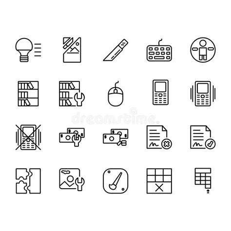 Application Icon Set Design Line Style Part 8 Perfect For Application Web Logo And