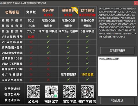 Vba代码助手激活方式 免费版激活 Vba永远的神 Vba技术分享