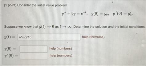 Solved 1 Point Suppose That A Fourth Order Differential