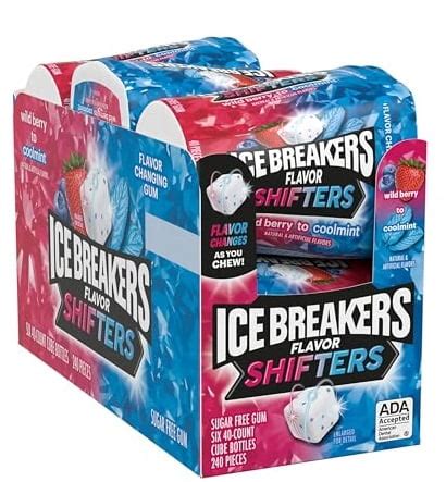 Ice Breakers Flavor Shifters Wild Berrycoolmint Flavors Sugar Free Gum