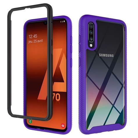 2in1 เคสป้องกันโทรศัพท์มือถือ แบบใส กันกระแทก 360 องศา สําหรับ Samsung