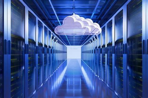 Cloud Computing Data Center Concept Premium Ai Generated Image