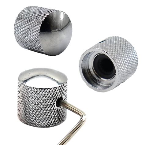 3pcs Metal Guitar Knobs Electric Guitar Volume Tone Control Reverb