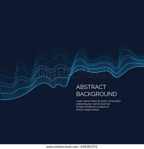 vector abstract background colored dynamic waves stock vector royalty