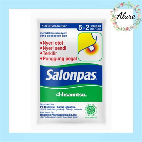 Jual Salonpas Koyo Pereda Rasa Nyeri Isi 10 Lembar Untuk Nyeri Otot