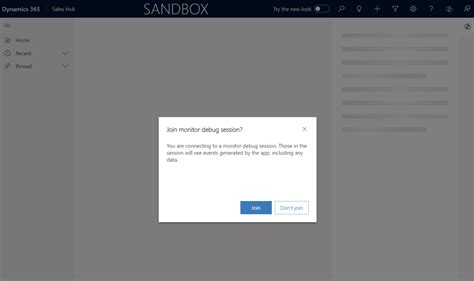 use monitor to debug model driven apps remotely power platform d365