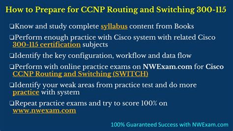 Ppt Best Way To Prepare Cisco 300 115 Ccnp Routing And Switching Switch Exam Powerpoint