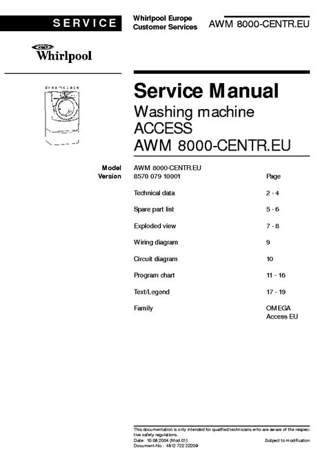 Pueblo Accidente Pañuelo Whirlpool Awm 8000 Planeta Calibre Amargo