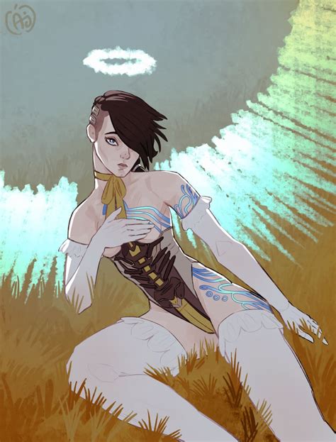 Rule 34 1girls Angel Borderlands Angel Wings Applesauce Jack Black