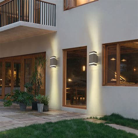 Best Led Outdoor Wall Sconces Updown Light Fixture Basement Lamp Bulb