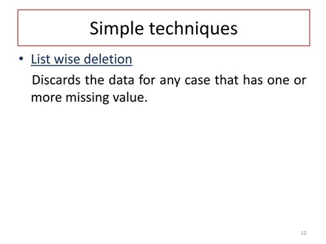 Imputation Techniques For Missing Data In Clinical Trials Pptx