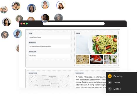 interface of codex cms displaying content editor with text number media fields etc
