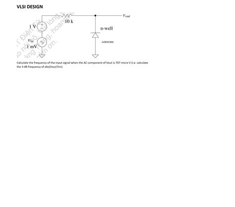 Solved Vlsi Design Calculate The Frequency Of The Input