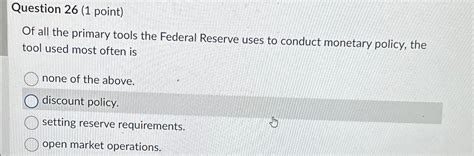 Solved Question 26 1 ﻿pointof All The Primary Tools The