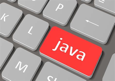 Premium Vector Software Concept Button Java On Computer Keyboard