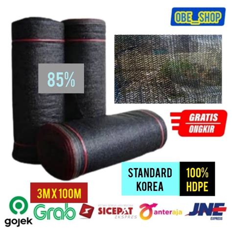 Jual Roll Jaring Paranet Shade Net 85% 75% Lebar 3M Anti Panas Matahari ...